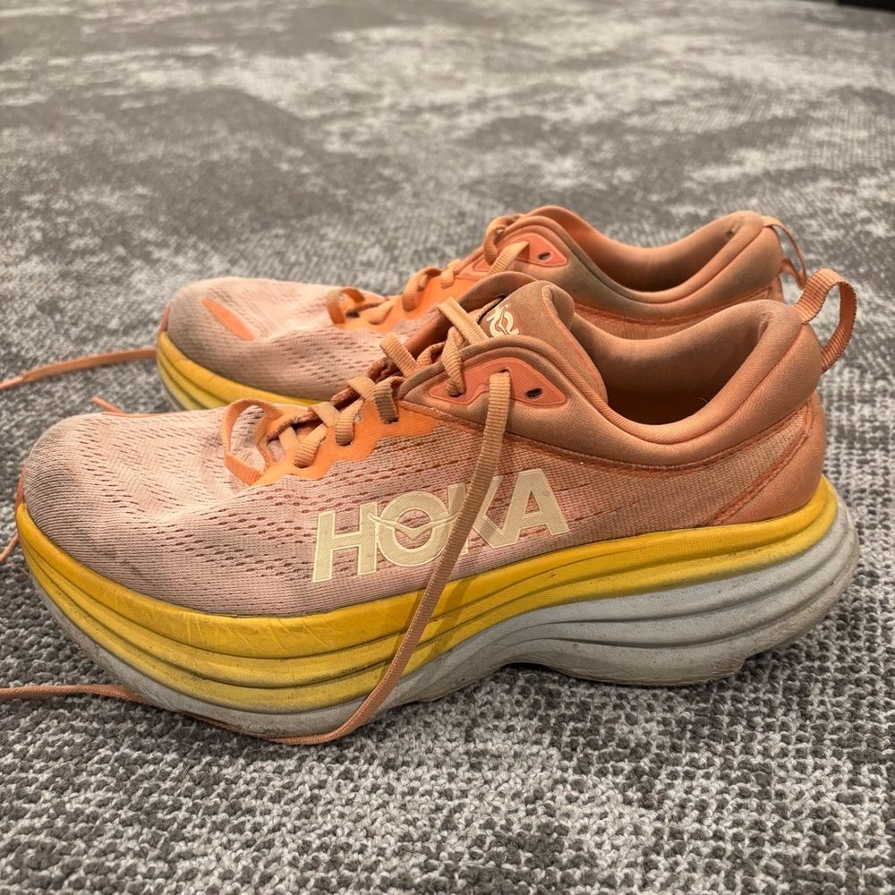 Hoka One One Bondi 8 Shell Coral Peach Parfait Runnin… - Gem